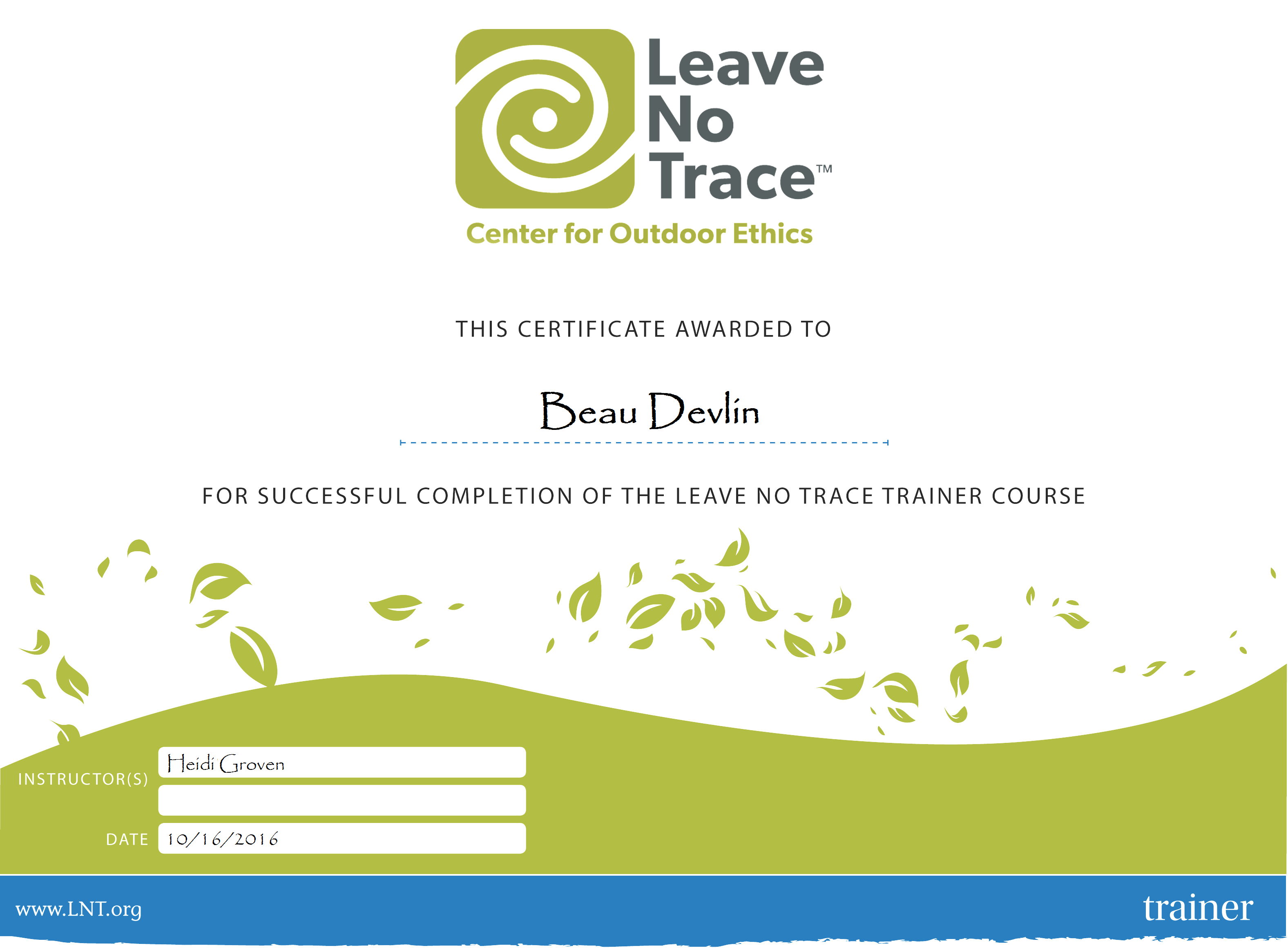 Beau Devlin (White Buffalo) - Owner